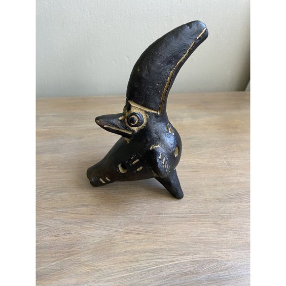 Art | Vintage Colima Folk Art Birdgoatfishpigeffigy Whistle Statue ...